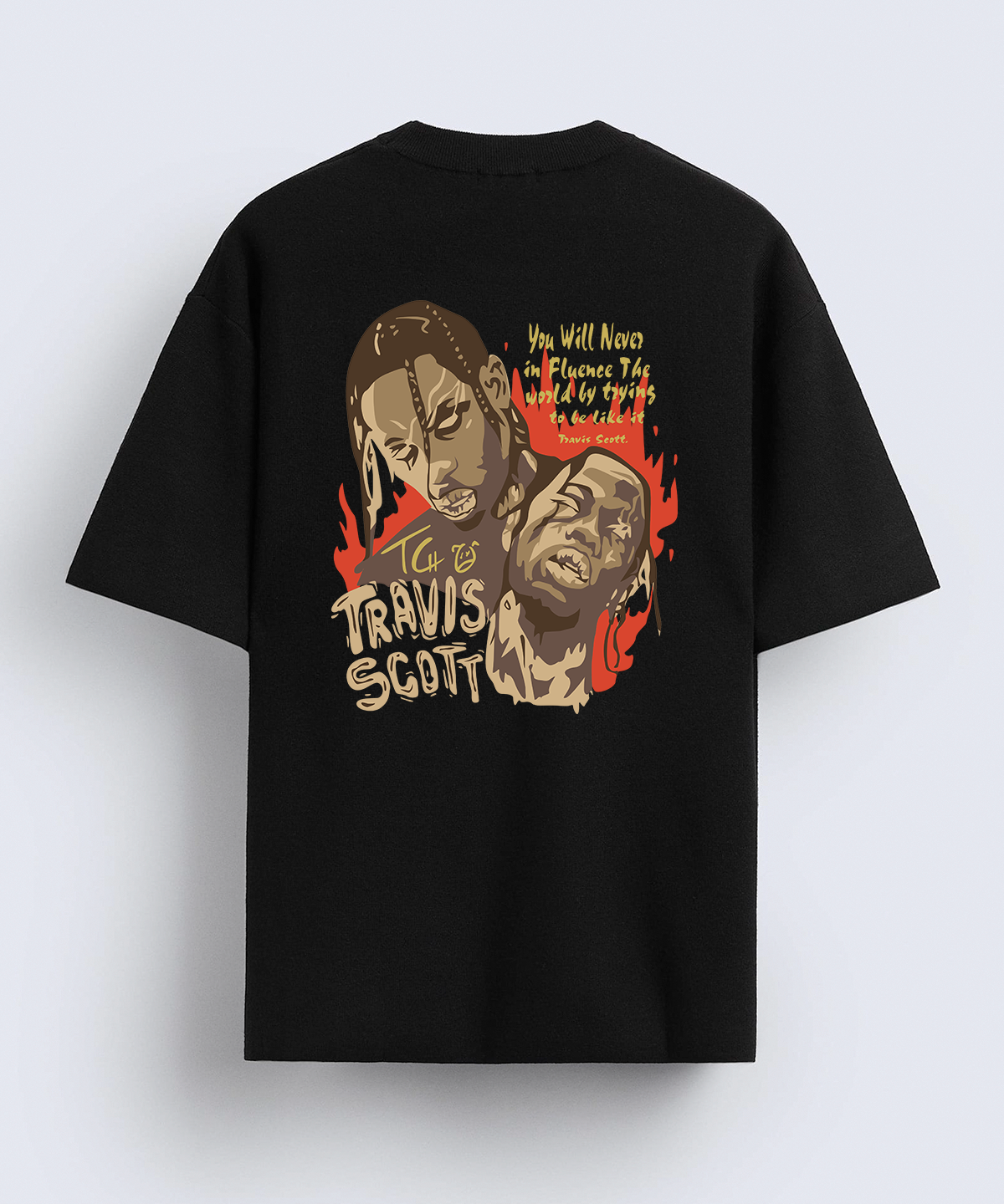 Travis Scott Influence - Oversized T-shirt – Fifth Pocket